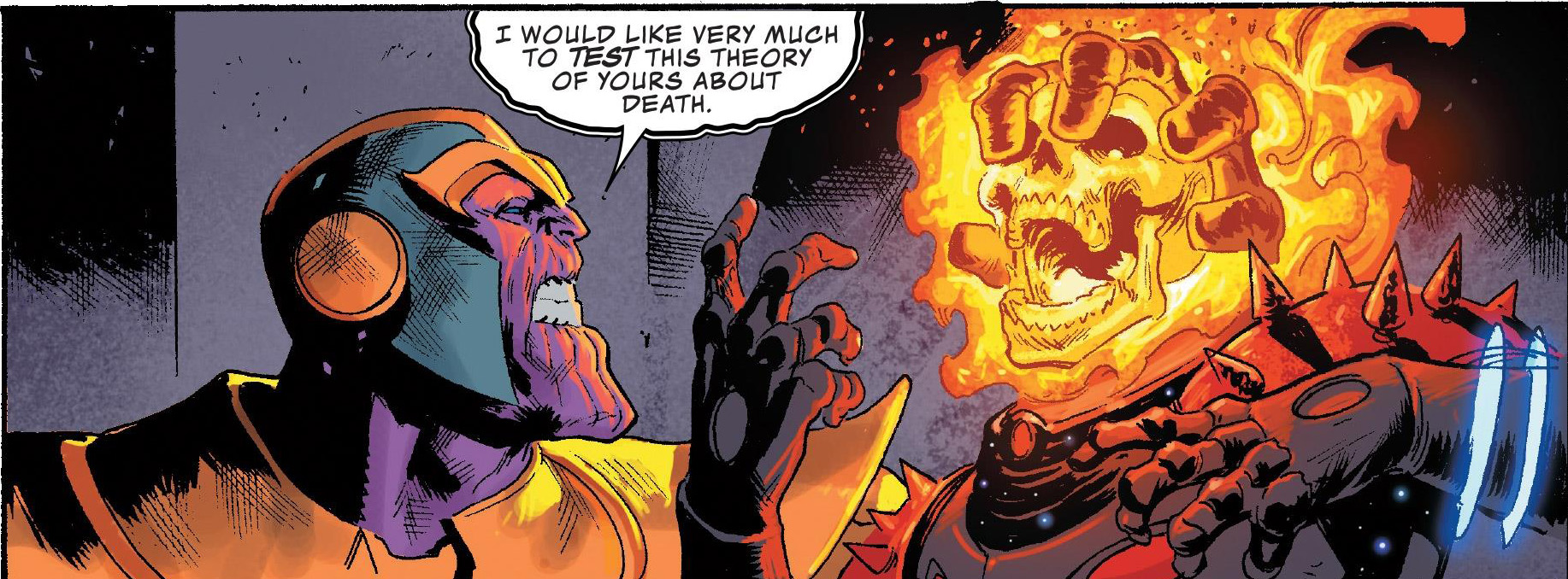 Thanos #14 Review Future Ghost Rider - Multiverse Of Color