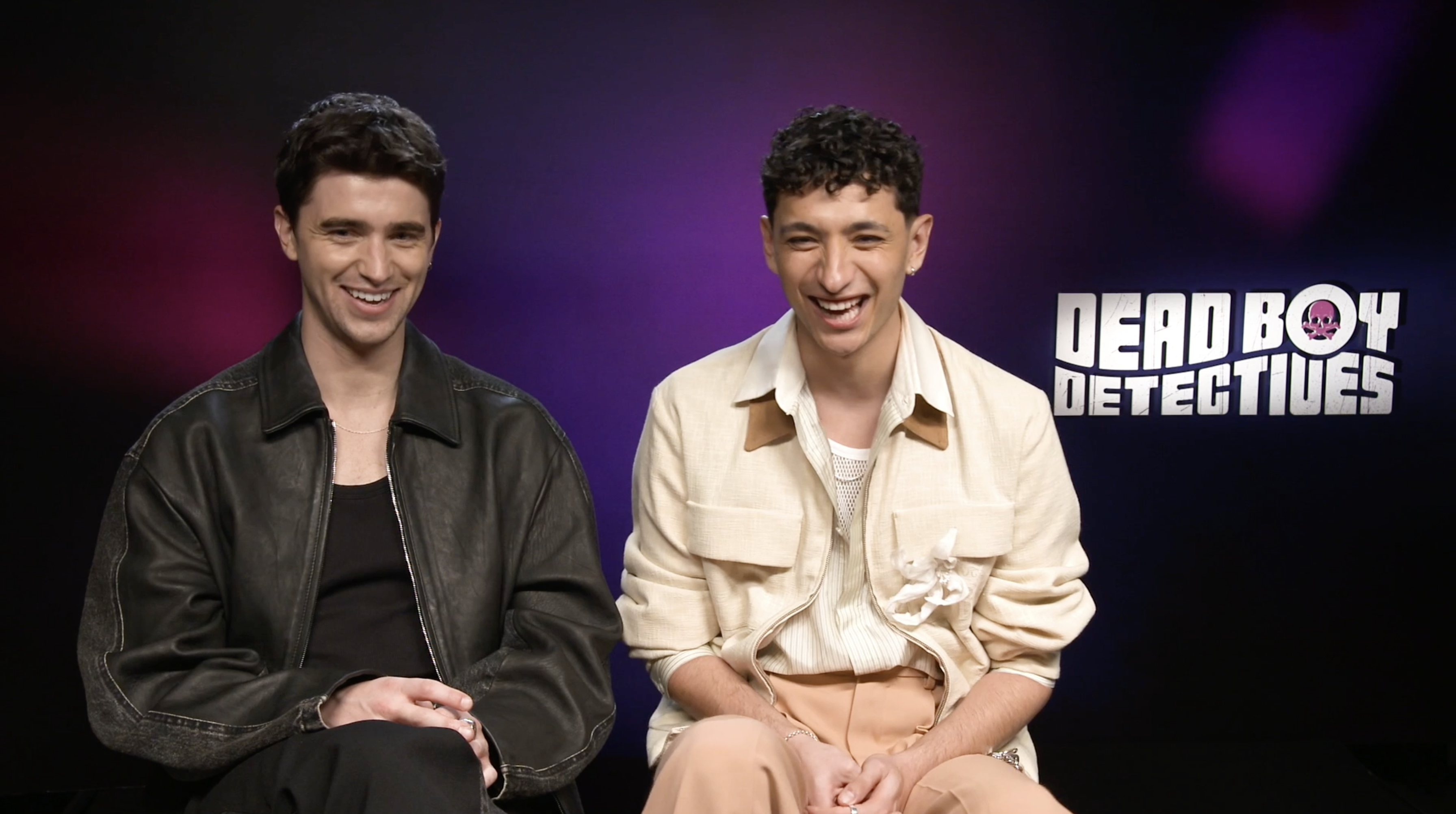 George Rexstrew and Jayden Revri Dead Boy Detectives Interview ...