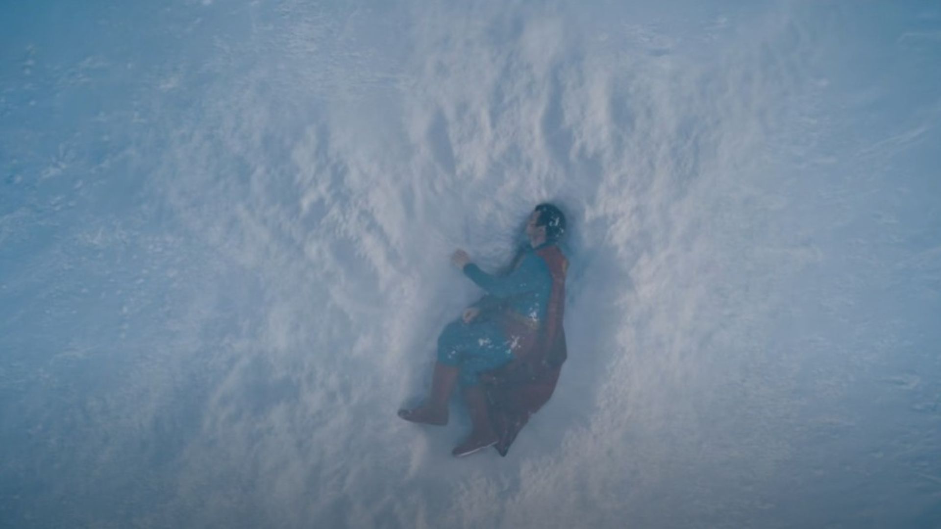 Superman crashing in the snow - Multiverse Of Color